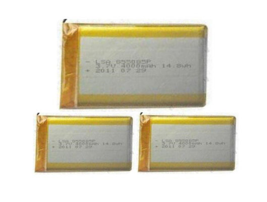 China 855085 Lithium Polymer Battery Pack / Polymer Lithium Battery 50mm Width supplier
