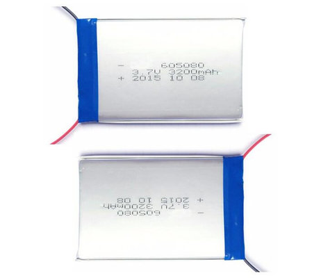 China Eco Friendly Li Polymer Battery Pack 3.7V 3200mAh With PCM / Lithium Polymer Cell 605080 supplier