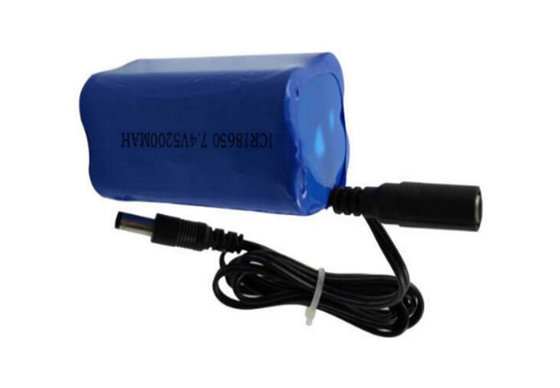 China 2S2P 7.4V Rechargeable Battery Pack With PCM / Connector , 5200mAh Capacity supplier