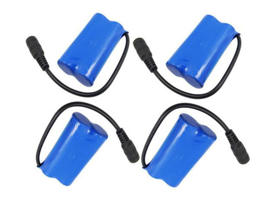 China 3.7V 5200mah Rechargeable Battery Pack 18650 1S2P With Blue Heat Shrink Tube supplier
