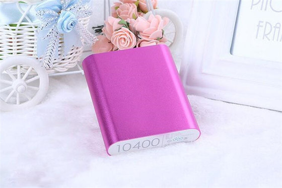 China High Capacity Rechargeable Portable Power Bank USB For Smartphones 10400 Mah supplier