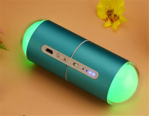 China 5000mA Blue Portable Mobile Power Bank / Charging Power Bank With LED Lamps supplier