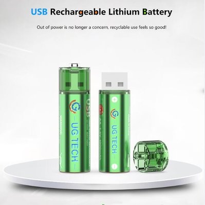 China China wholesale 1.5V 1000mAh AA USB type lithium ion battery replace for alkaline batteries supplier