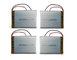 High Energy Density Rechargeable Li Polymer Battery 3000mAh For Shaver / Security Alart supplier